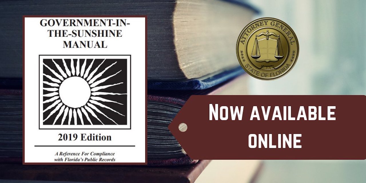 2019 Edition of Florida’s Sunshine Manual Available Online for Free