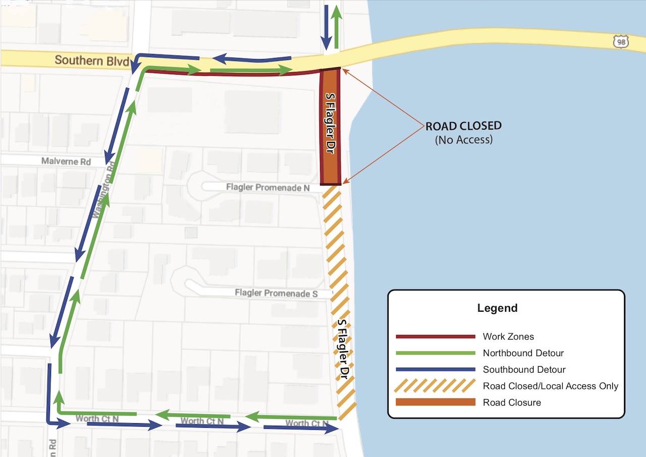 Flagler Drive Closure Begins Monday, October 7